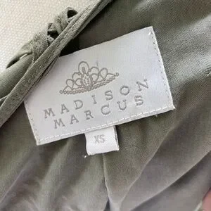 Madison Marcus | Sweaters | Silk Crochet Olive Woven Green Jacket ...